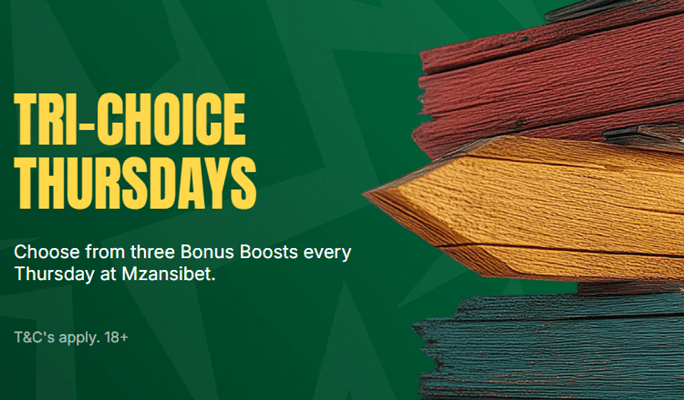 Tri-Choice Thursdays at Mzansibet | SpinaSlots